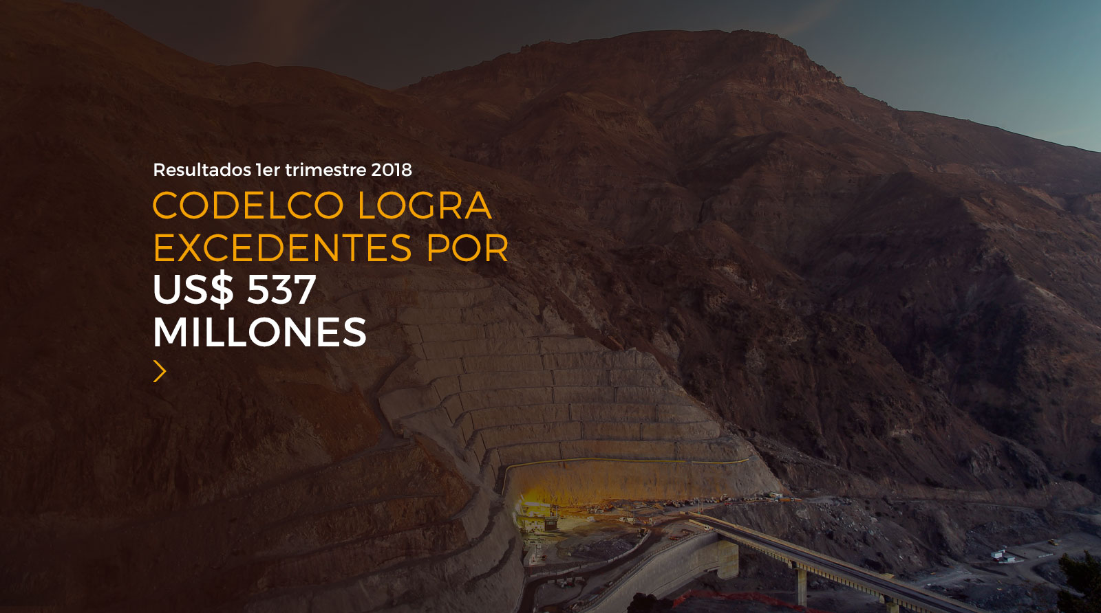 CODELCO - Corporación Nacional del Cobre , Chile - Inicio